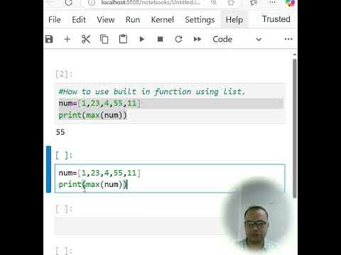 Built in function in python using list - YouTube