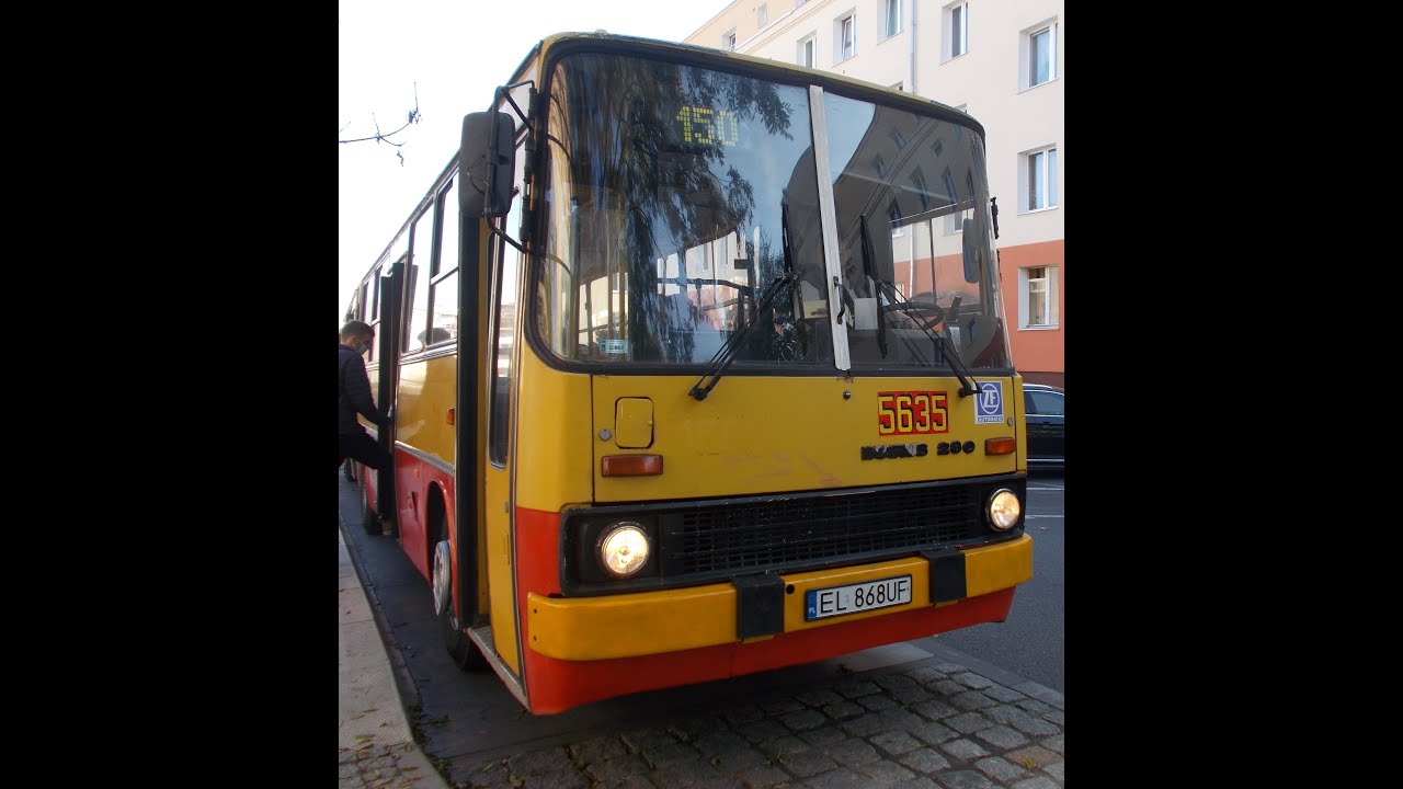 Przejazd - Ikarus 280 #5635 Kultowy Ikarus - Linia 150 - YouTube