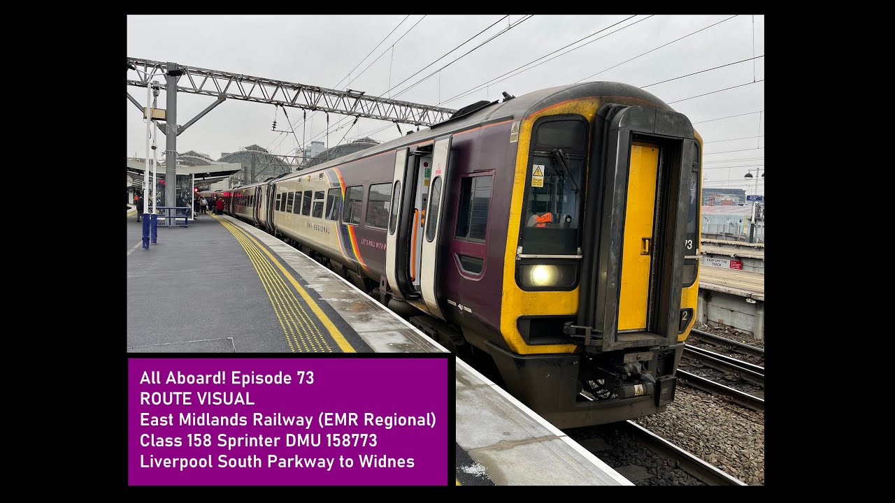 Route Visual EMR Regional Class 158 Sprinter DMU 158773 Liverpool