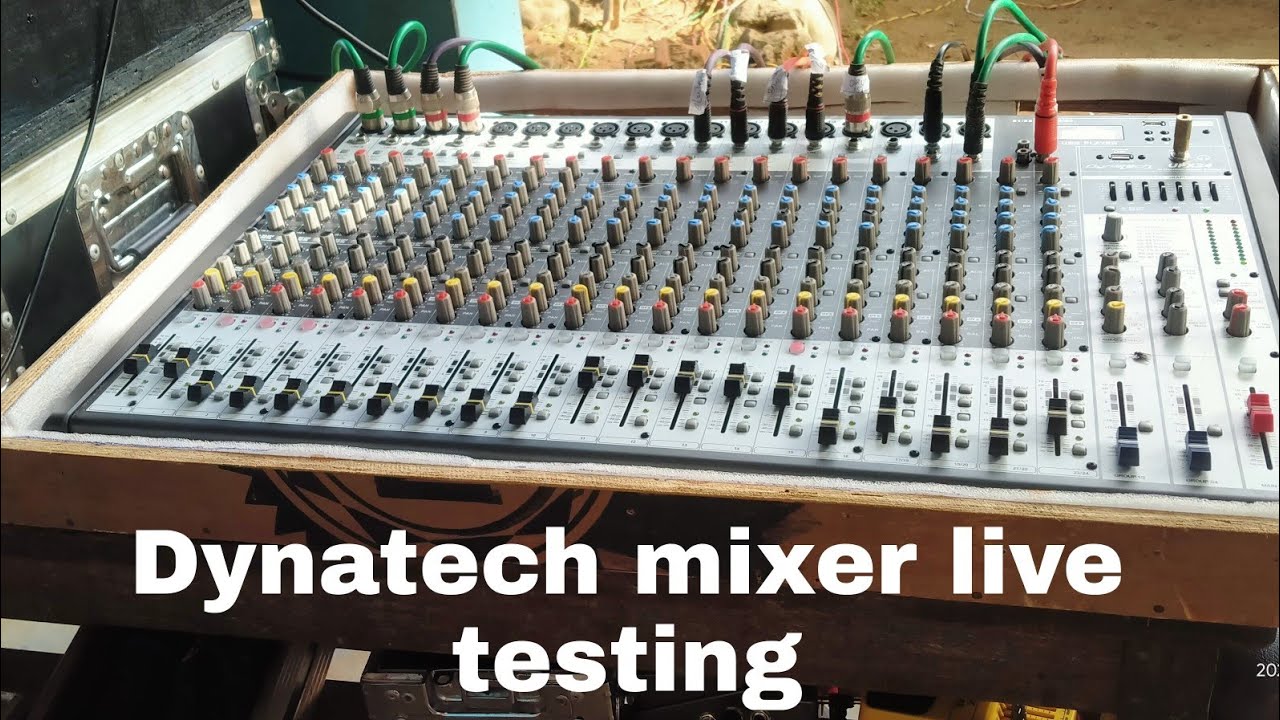 Dynatech mixer live testing sound quality - YouTube