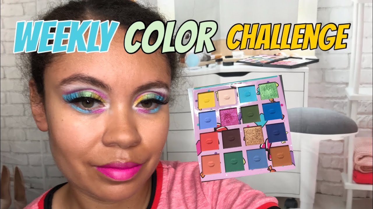 Weekly Color Challenge look - YouTube