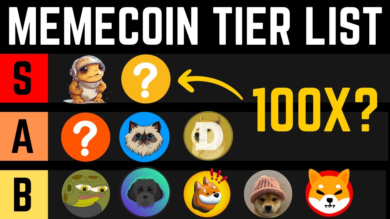 THE ULTIMATE MEME COIN TIER LIST 💎 TOP MEMECOINS FOR 2025 BULL MARKET 🚀 ...