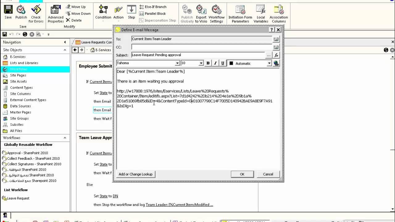 7 -Implementing Workflow using InfoPath 2010 and SharePoint designer 2010 - Part 7 of 7 - YouTube