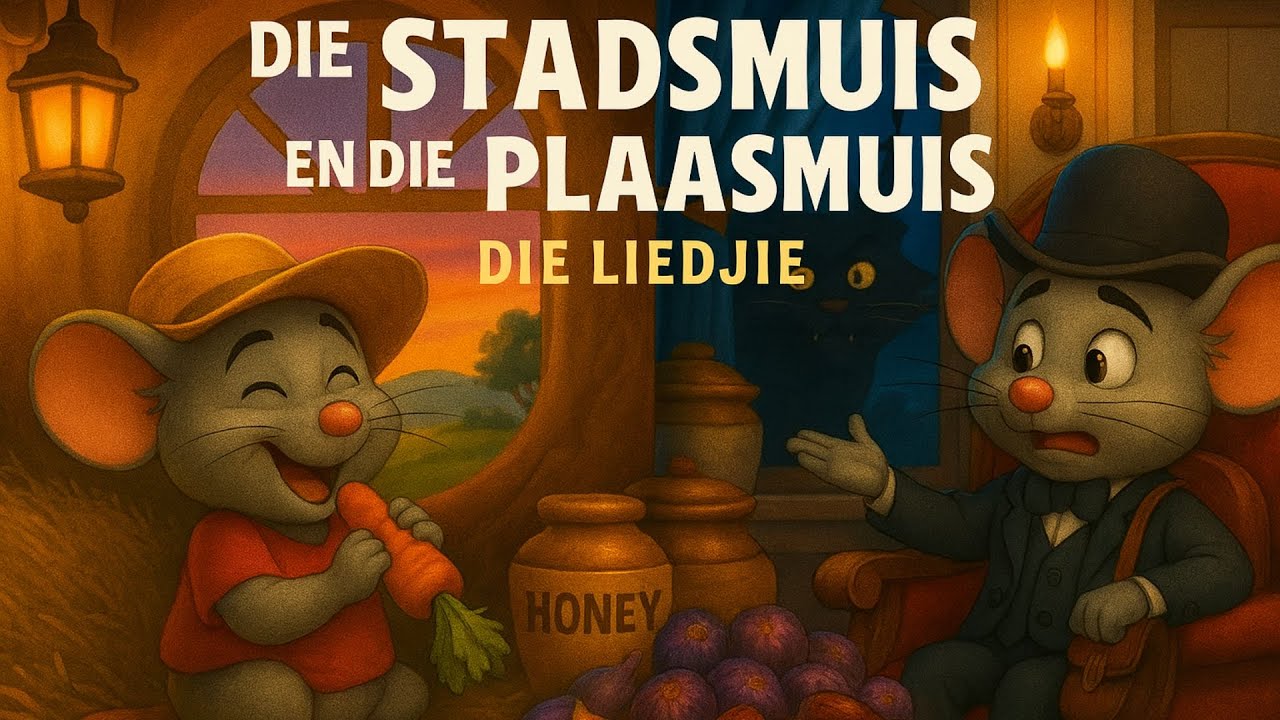 Die Stadsmuis en die Plaasmuis / Kinderliedjies in Afrikaans - YouTube
