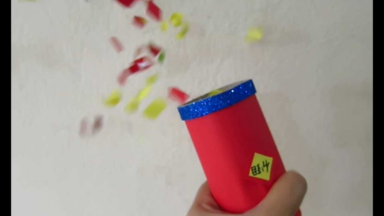 Diy Party Popper Using tissue roll and ballons.||How to make diy party ...