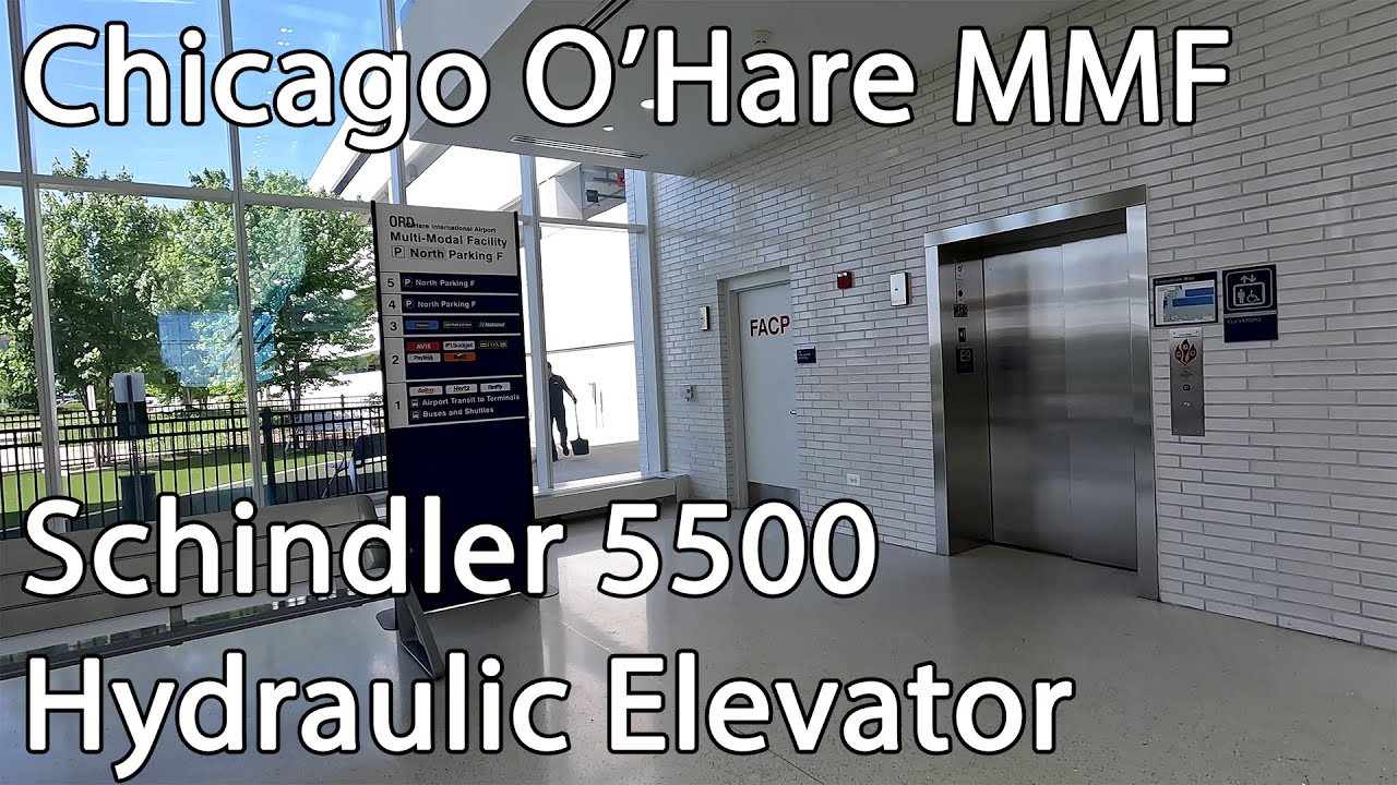 Schindler 5500 Hydraulic Elevator at the Chicago O'Hare Multi Modal ...