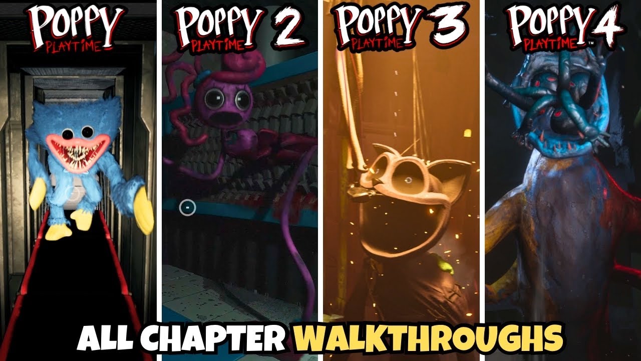 Poppy Playtime: Chapter 1,2,3,4 All Chapters Walkthrough - YouTube