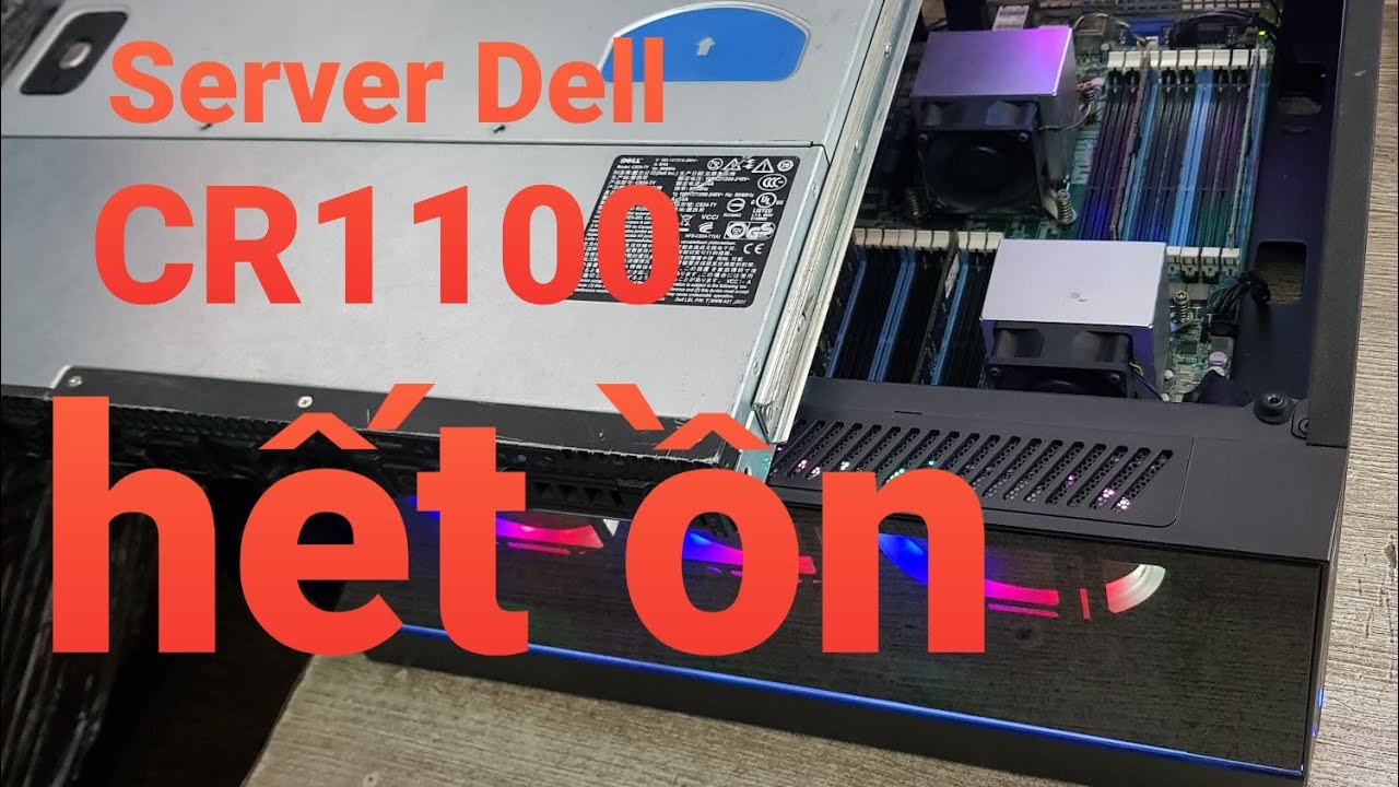 chuyển Server Dell Power Edge C1100 sang case led hết ồn - YouTube