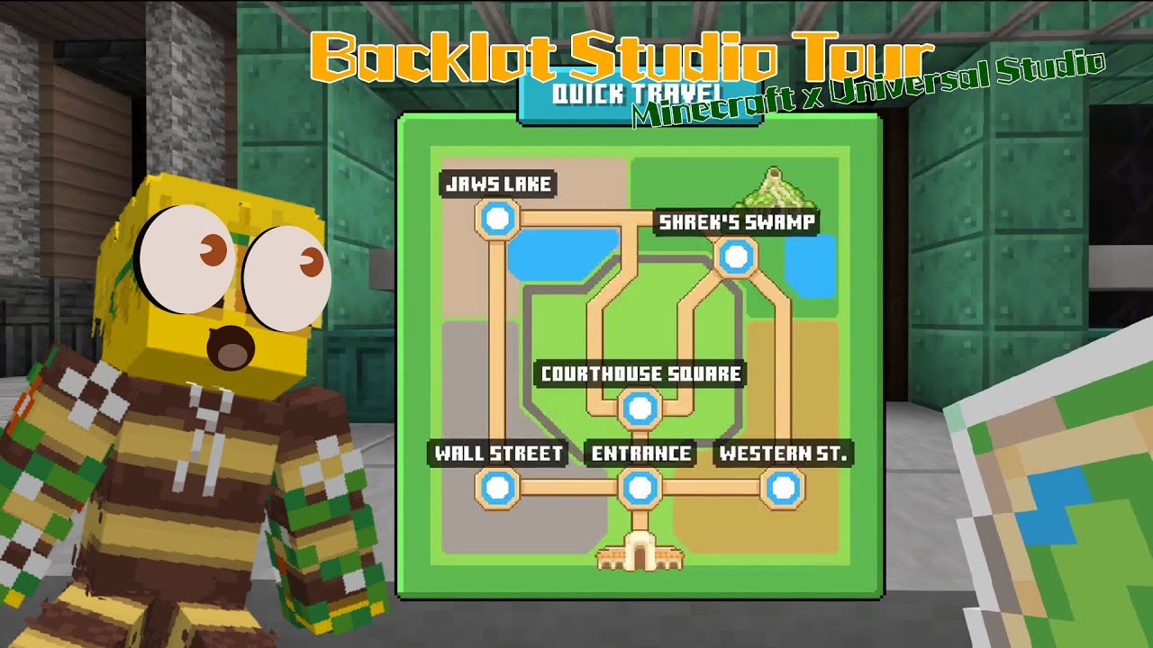 Universal Backlot Tour CUT in Minecraft x Universal Studio Pajilando ...