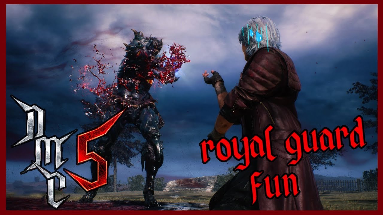Devil May Cry 5 Fun with royal guard - YouTube