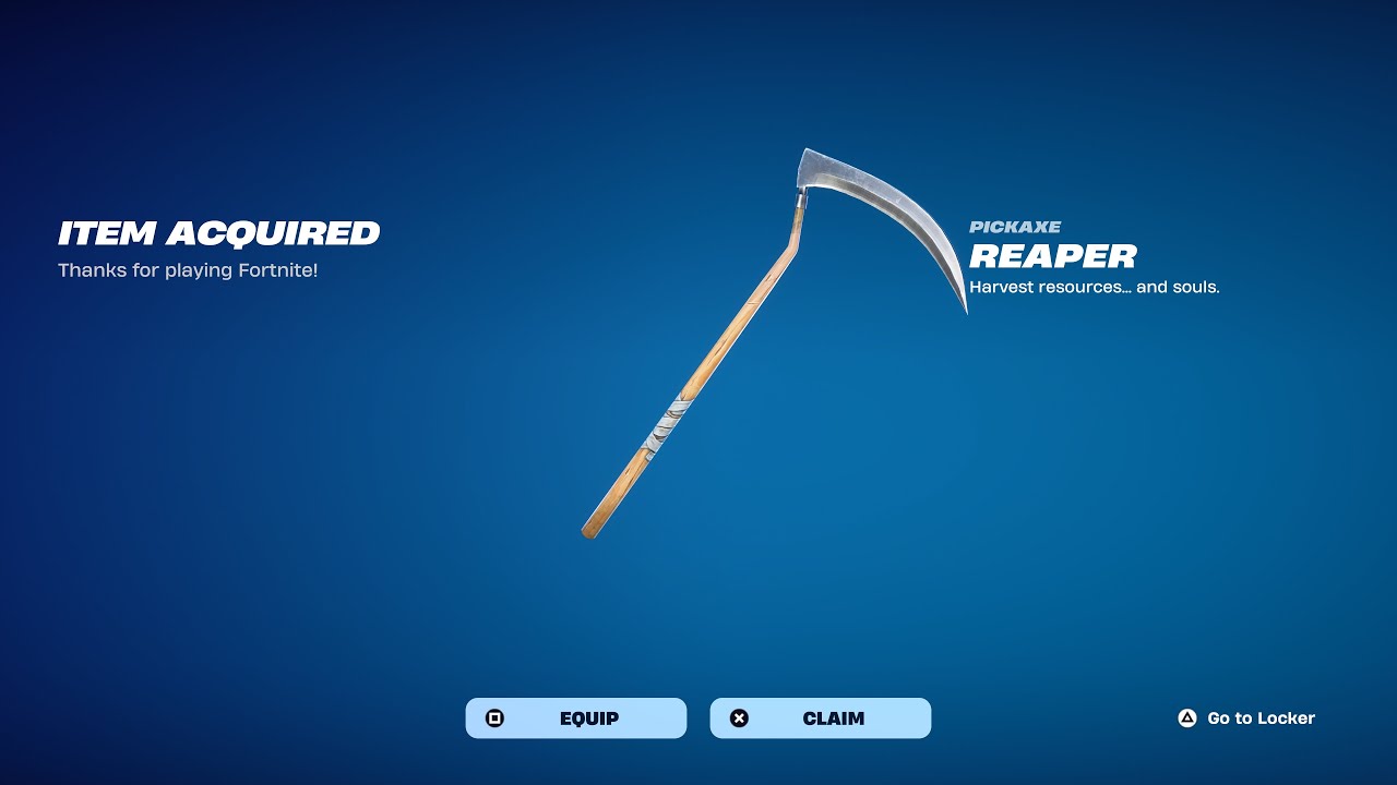How To Get Reaper Pickaxe For FREE! (Fortnite) - YouTube
