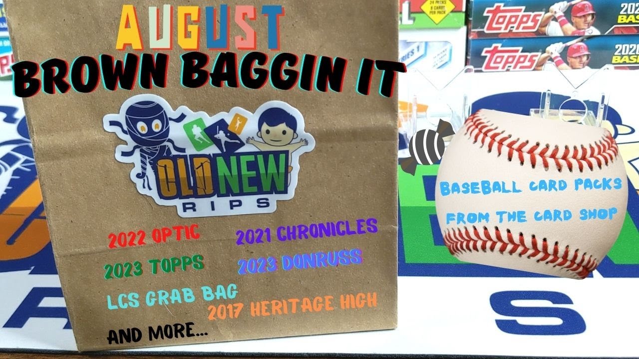 Brown Baggin It - random baseball card packs for August - YouTube