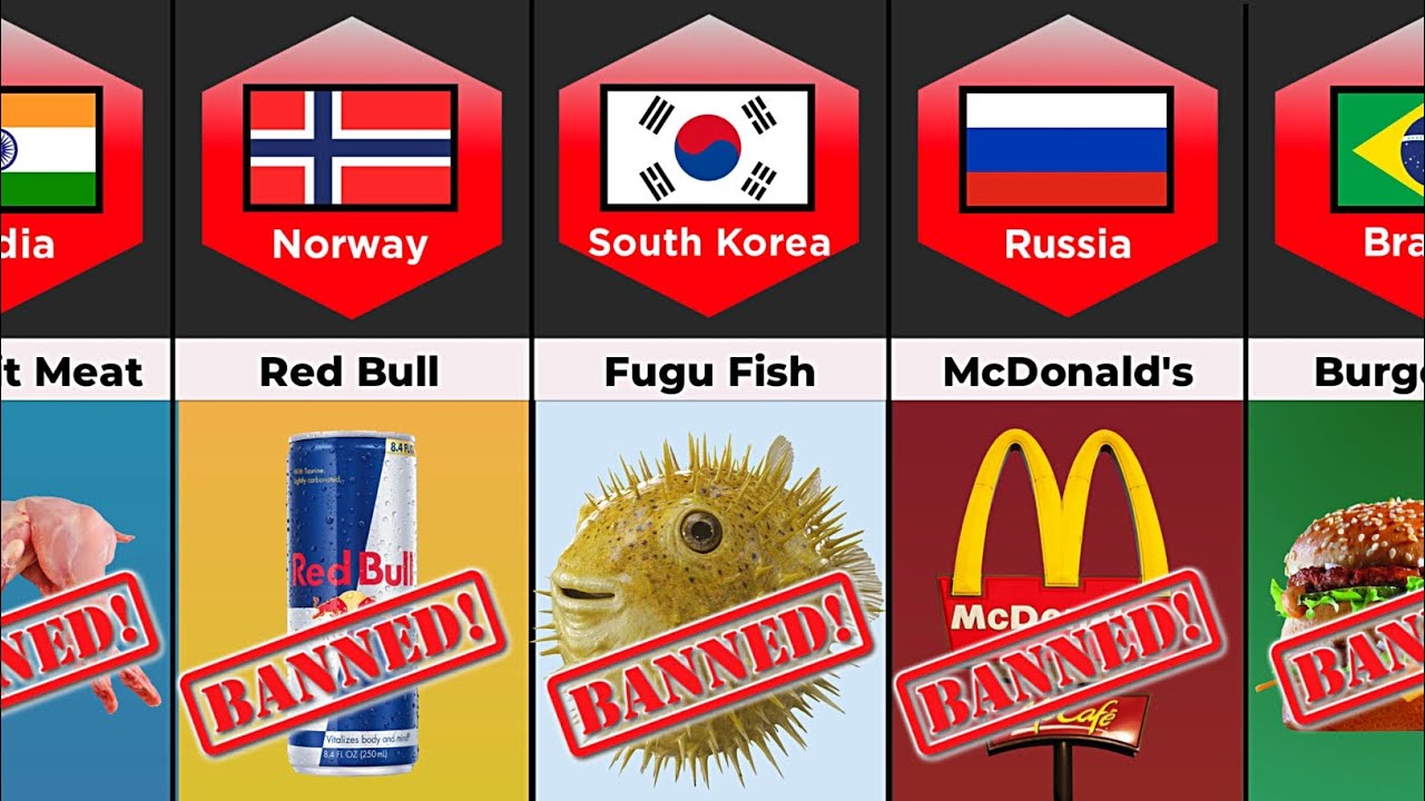 Banned Food Items from Different Countries - YouTube