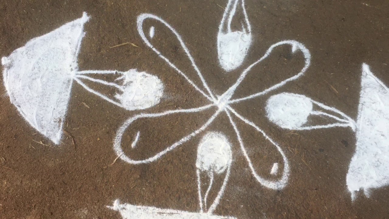 Muggulu||easy rangoli||daily muggulu - YouTube