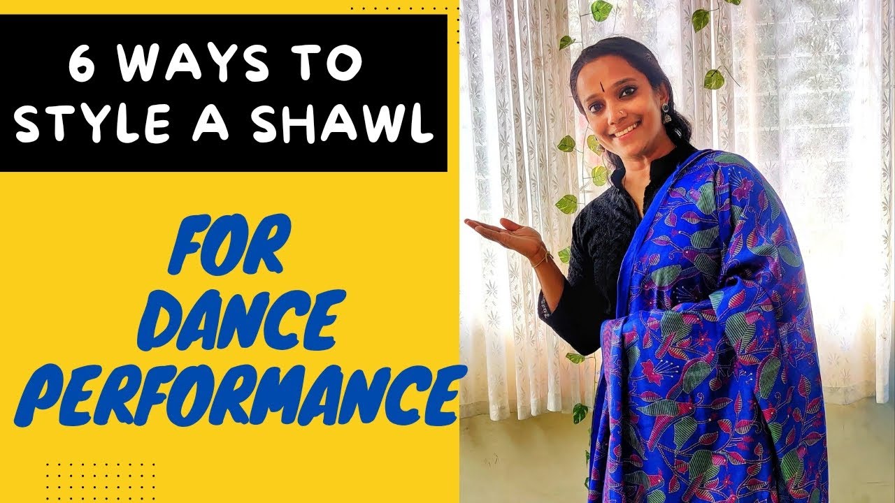 "6 WAYS " to Style your normal shawl into a dance costume 🤩🤩 how to tie ...