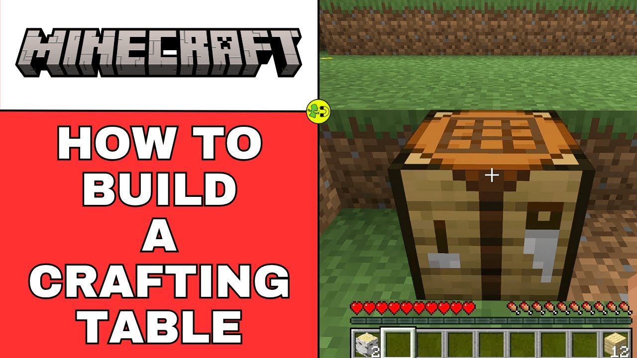How to Build a Crafting Table in Minecraft - YouTube