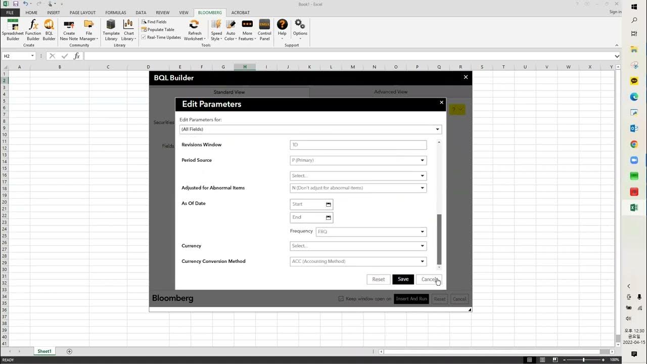 Bloomberg BQL Builder Tutorial - YouTube