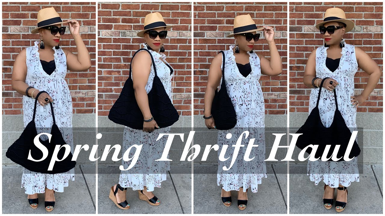 SPRING THRIFT HAUL 2021 | AFFORDABLE CLOTHING HAUL | GIVEAWAY GIVEAWAY ...