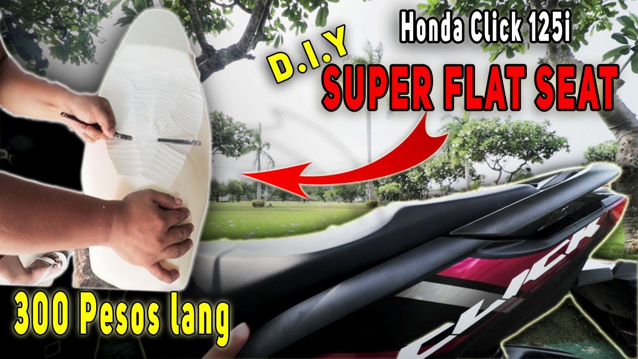 FLAT SEAT INSTALLATION FOR HONDA CLICK 125i GAME CHANGER (Stock Seat ...