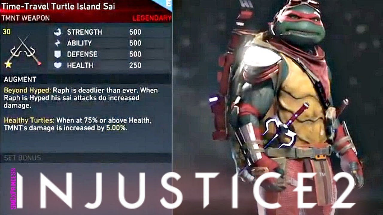 INJUSTICE 2 - FIRST EVER RAPHAEL LEGENDARY GEAR - YouTube