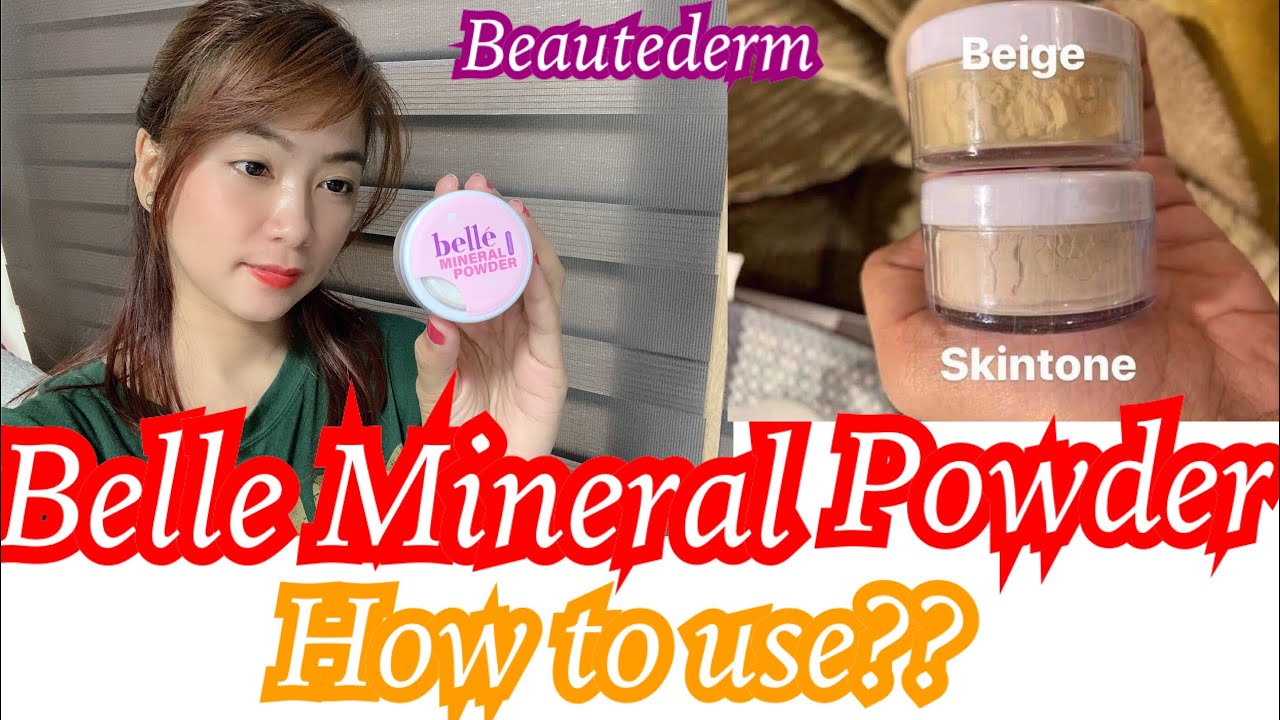 How to use Belle Mineral powder, Beautederm Korea - YouTube