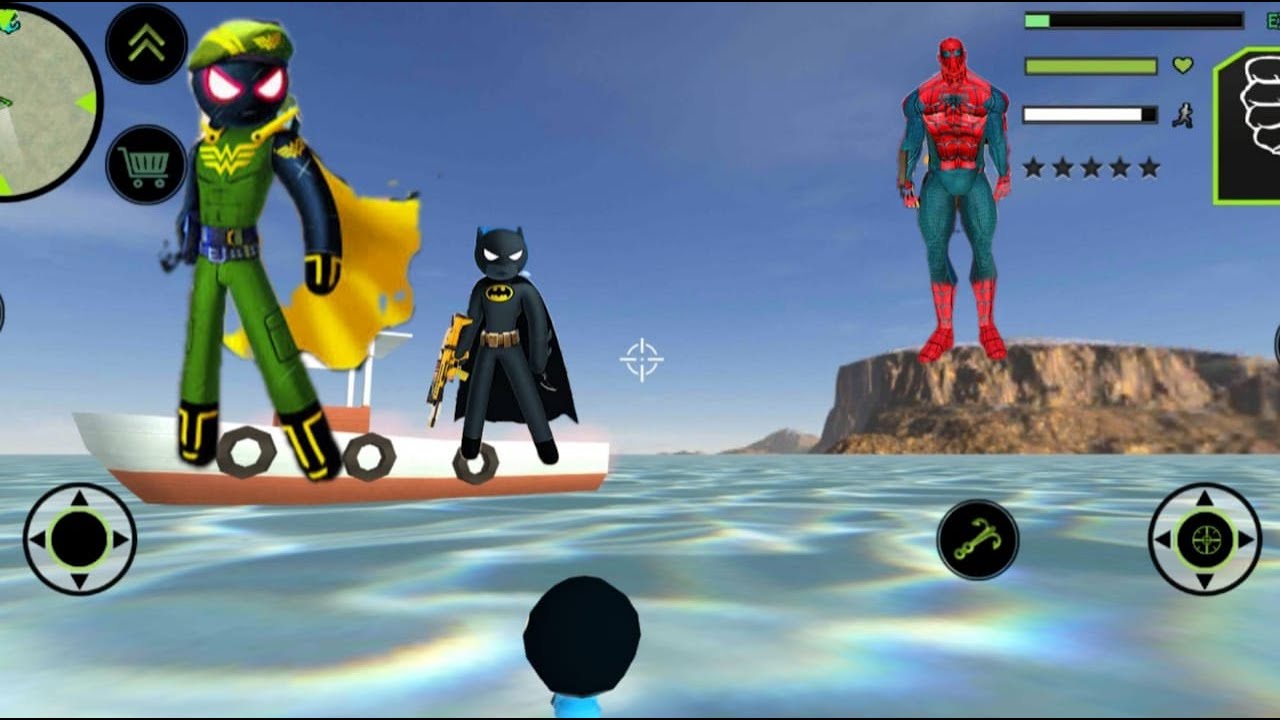 Rope hero become police | Best Police Fighting Game - YouTube