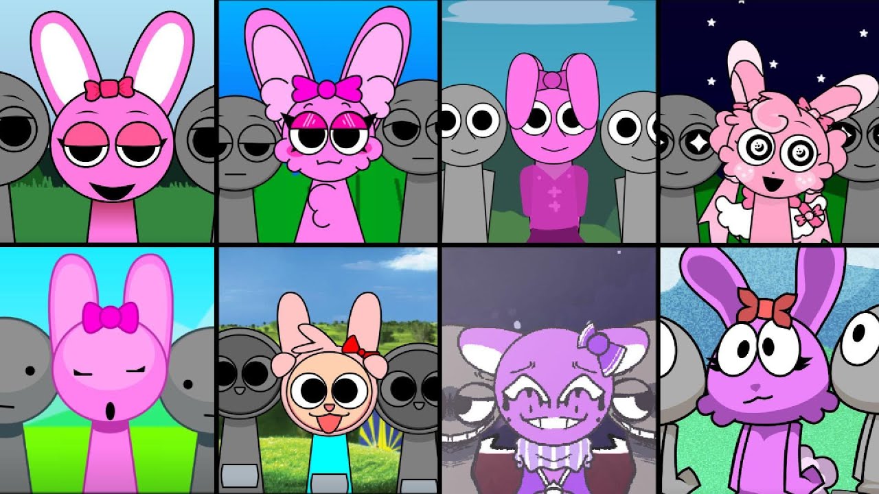Sprunki - Incredibox but ONLY PINKI in ALL DIFFERENT MODs - YouTube