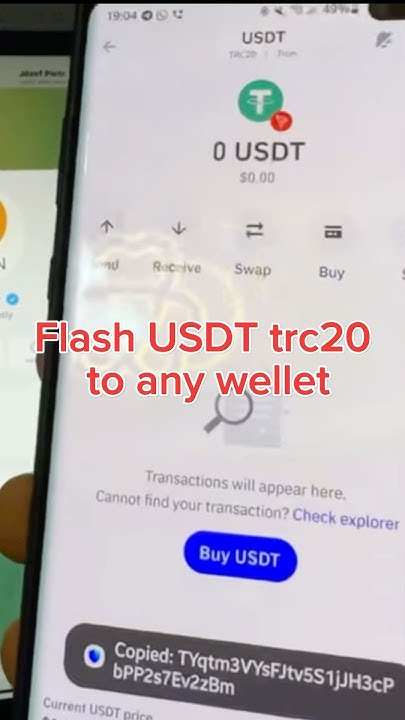 Flash USDT trc20/erc20 to any wellet - YouTube