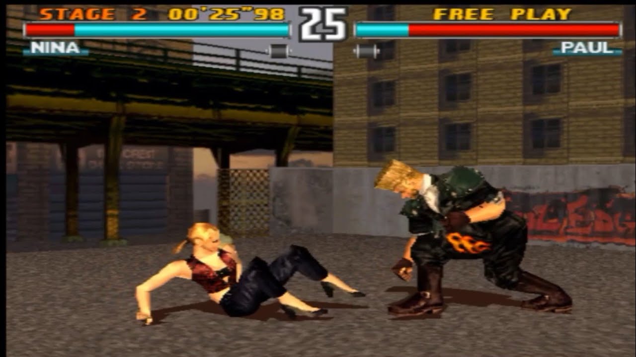 Nina with the style of Dr B | Tekken 3 Game - YouTube