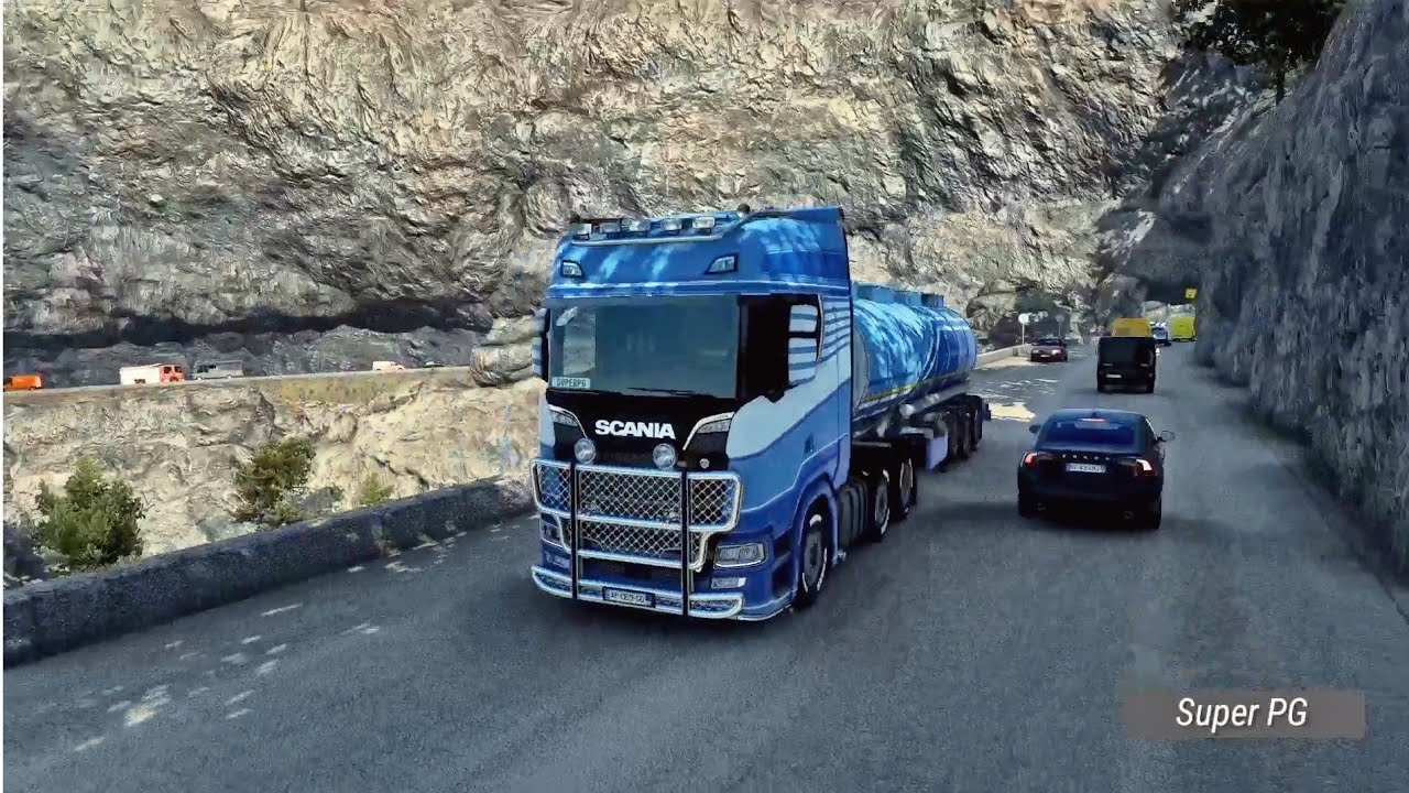 Driving Uphill Road v8 sound - Ets2 - YouTube