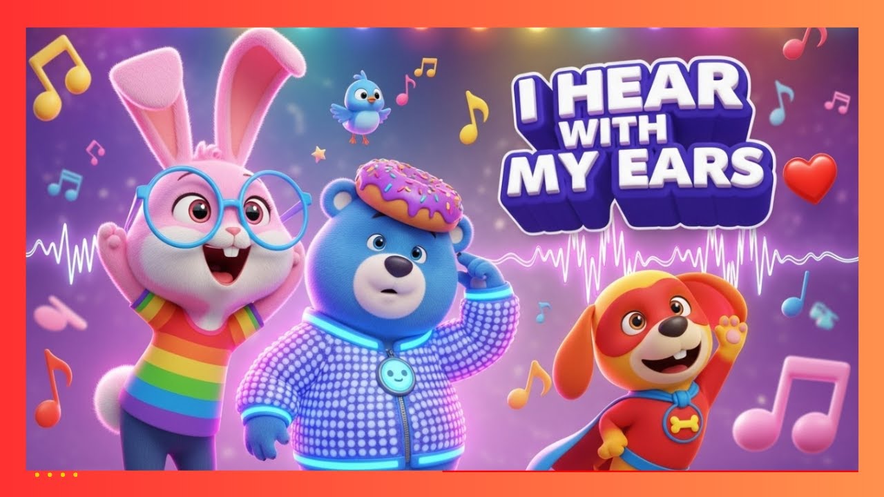 I Hear with My Ears 👂🎵 | Fun Kids’ Music Song – Learn Body Parts & Sing ...