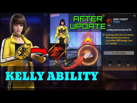 free fire kelly charector ability tast | kelly & elite kelly ability tast | free fire kelly ability