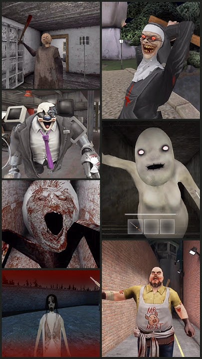 Granny Is Grandpa Vs Evil Nun Vs Boris Vs Slenny Vs Spider Mom Nightmare Vs Mr Meat Vs Slendrina ...