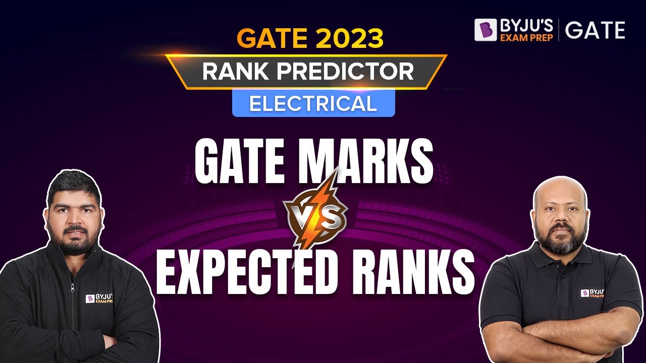GATE 2023 Rank Prediction | Electrical Engineering | GATE Marks vs ...
