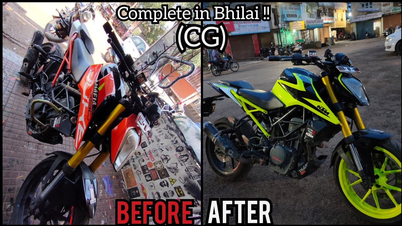 KTM Duke 250 completely modified in Bhilai (CG) !! - YouTube