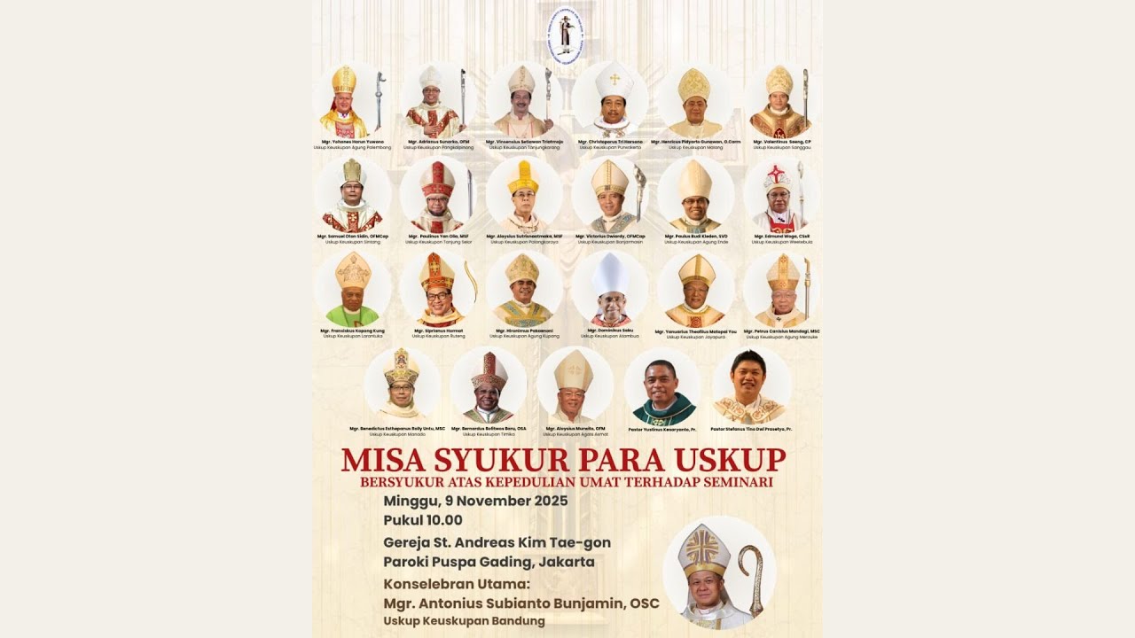 MISA SYUKUR GOTAUS BERSAMA PARA USKUP - Gereja Katolik St. Andreas Kim ...