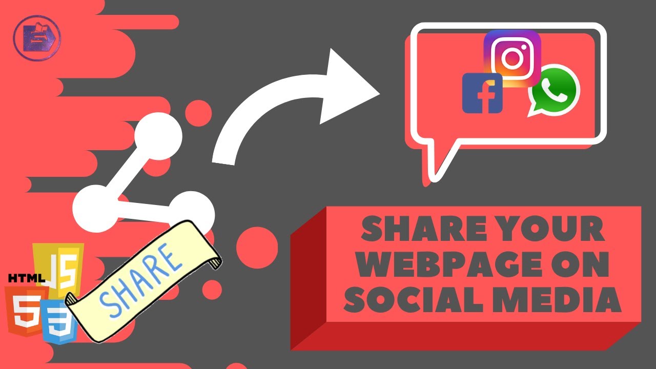#html #javascript #css | How to Share Blogs/Webpages on Social Media ...