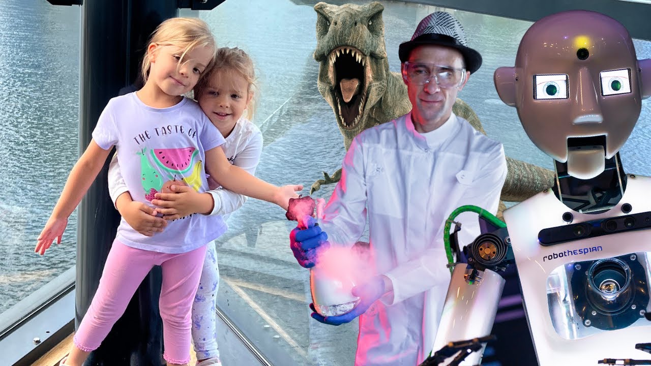 Adeline and Emma's SCIENCE EXPERIMENTS in W5 museum, Belfast Nothern ...