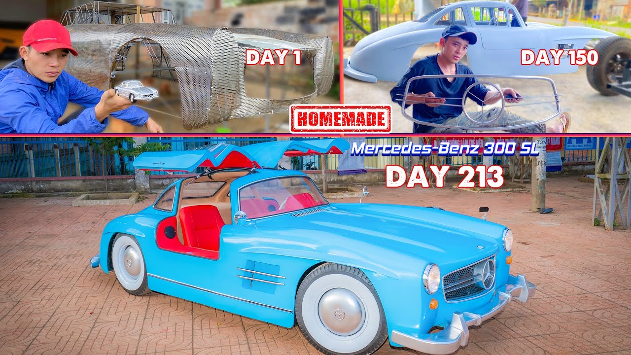 Full 213 Days Build Mercedes-Benz 300 SL For My Son - YouTube