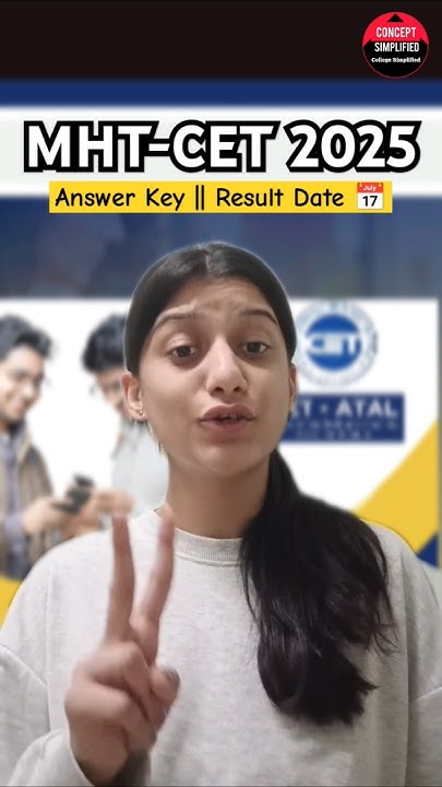 MHT CET Answer Key Result Date 📅 MHT-CET 2025 Update #shorts #mhtcet2025 #mhtcet #cet2025 # ...