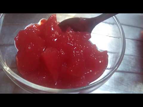 Vejam a conscistência do doce de maçã, depois de 24hs. 😋😋