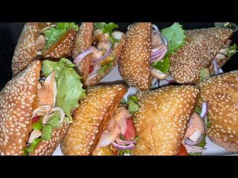 How to make chicken pockets without oven at Home - YouTube