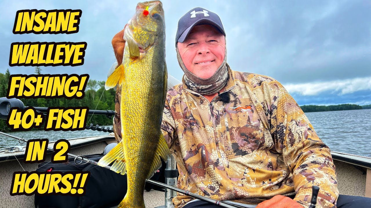 40 WALLEYE IN 2 HOURS OF FISHING- Raw Peek - YouTube