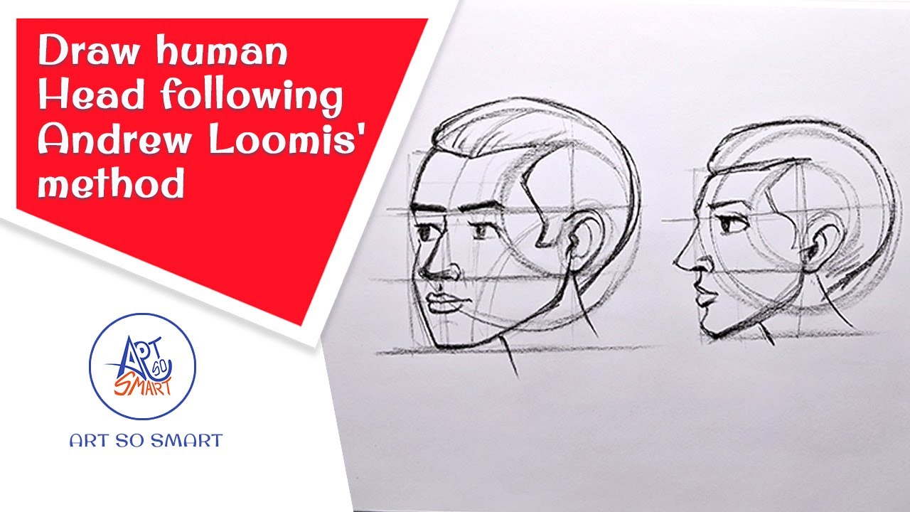 Learn the SIMPLE Andrew Loomis Method to Draw Heads - YouTube