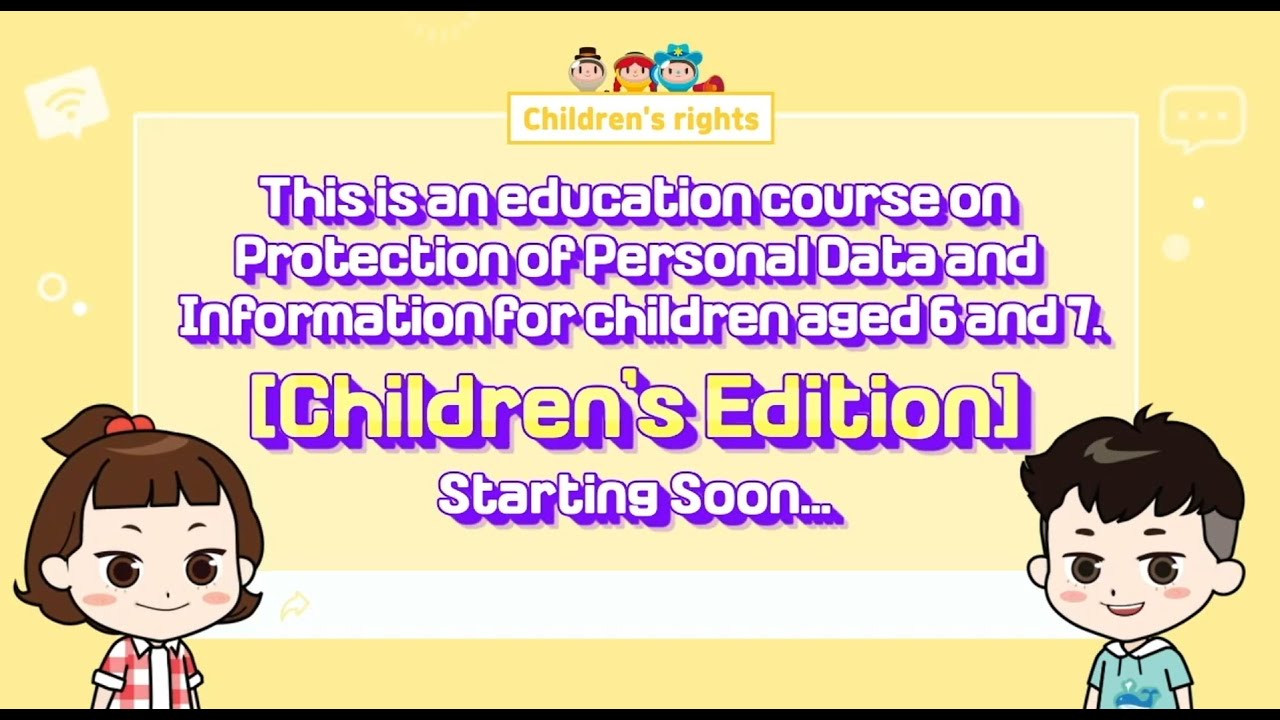 Personal information protection for children in 6~7 years - YouTube