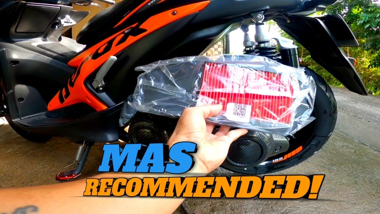 AEROX 155 CHANGE AIR FILTER! | MAS MAGANDA KESA WASHABLE AIR FILTER ...