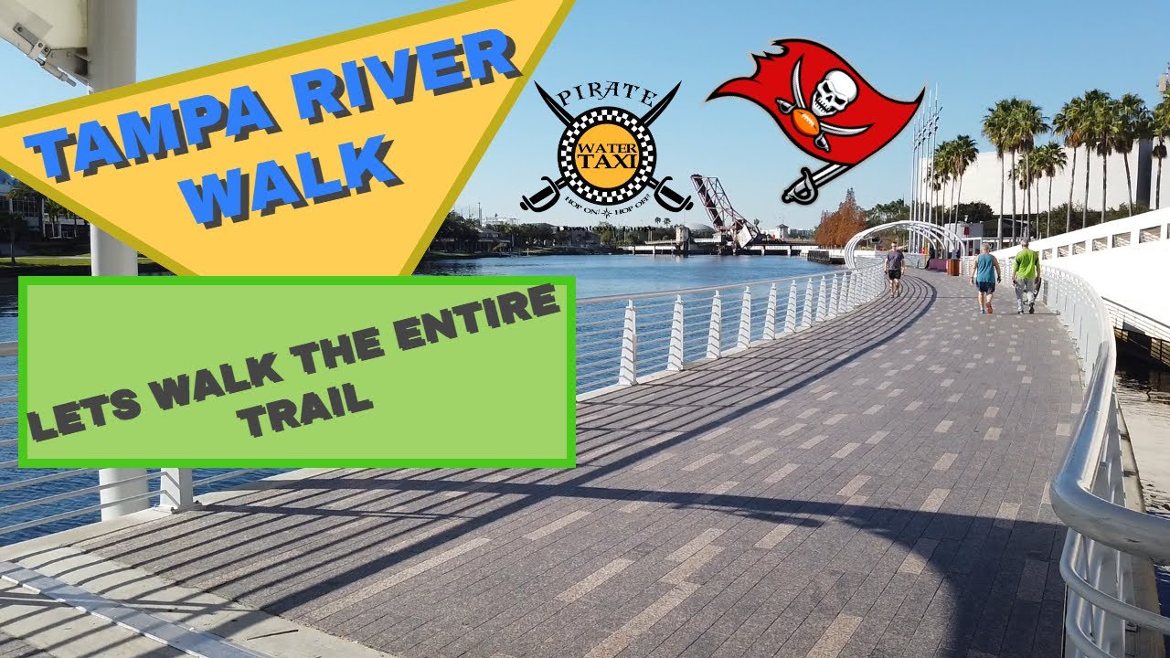 Tampa florida: River walk ( Let's walk the entire trail) - YouTube