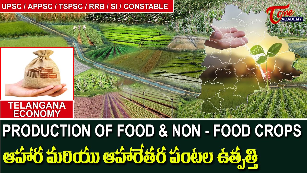 Production of Food and Non-Food Crops in Telangana | Telangana Economy ...