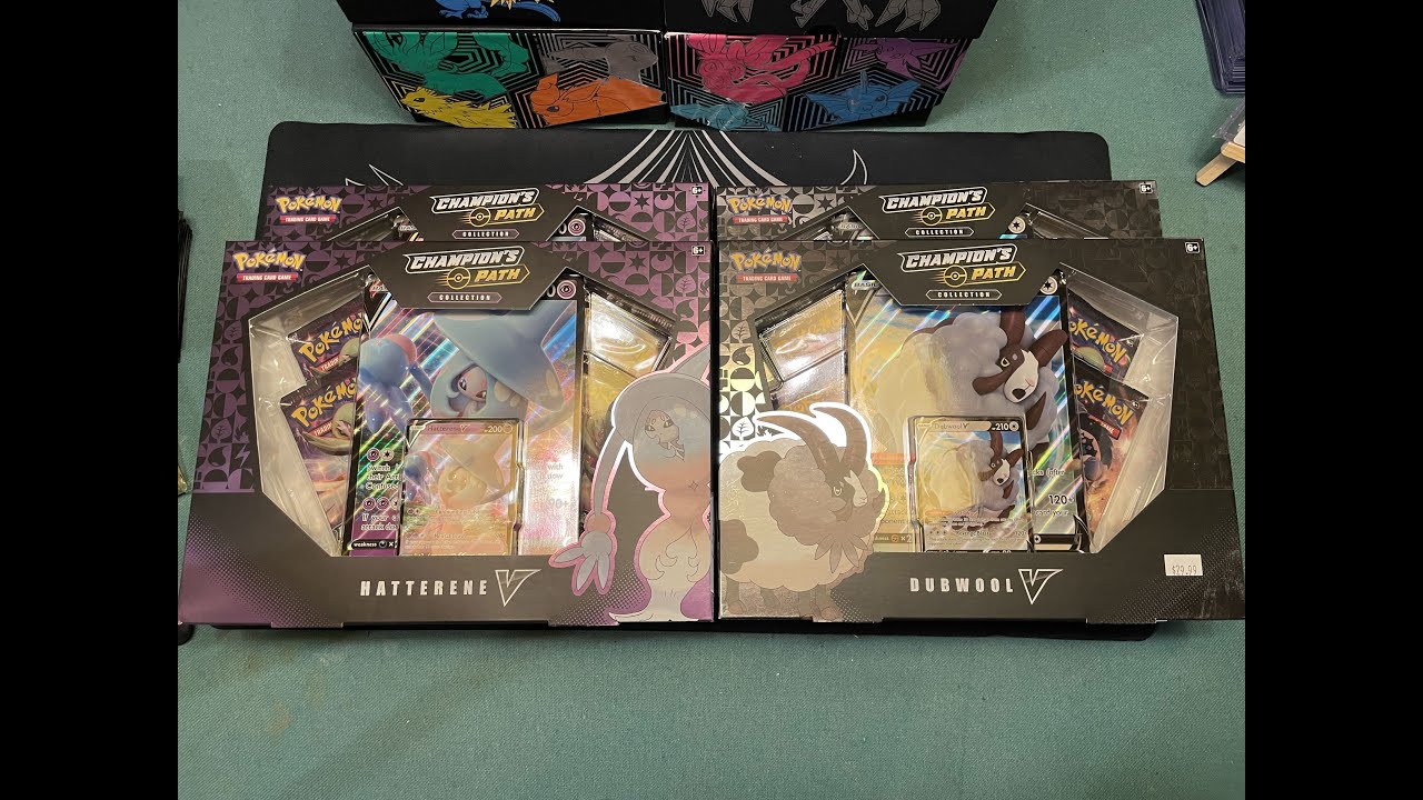 Opening 4 Champion's Path Boxes from Pokemon Center! - YouTube