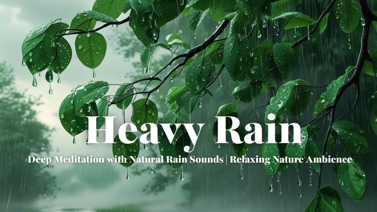 Heavy Rain – Deep Meditation with Natural Rain Sounds | Relaxing Nature ...